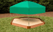 7' x 8' Hexagon Sandbox with Cover - Frame It All