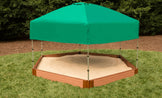 7' x 8' Hexagon Sandbox with Cover - Frame It All